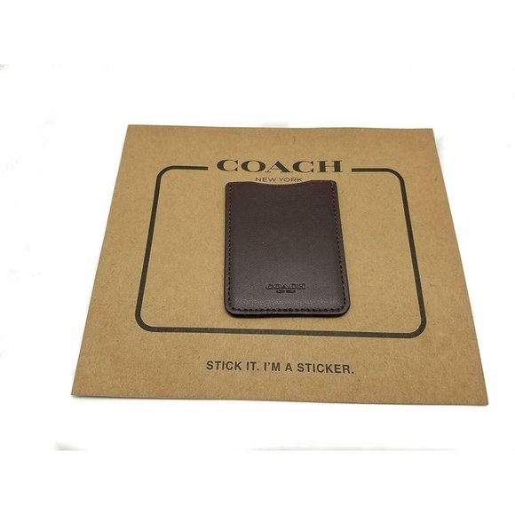 Coach | Accessories | Coach Leather Cell Phone Pocket Sticker | Poshmark